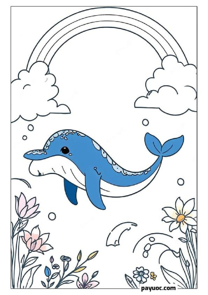 30+ Blue Whale Coloring Pages (FREE PDFs)