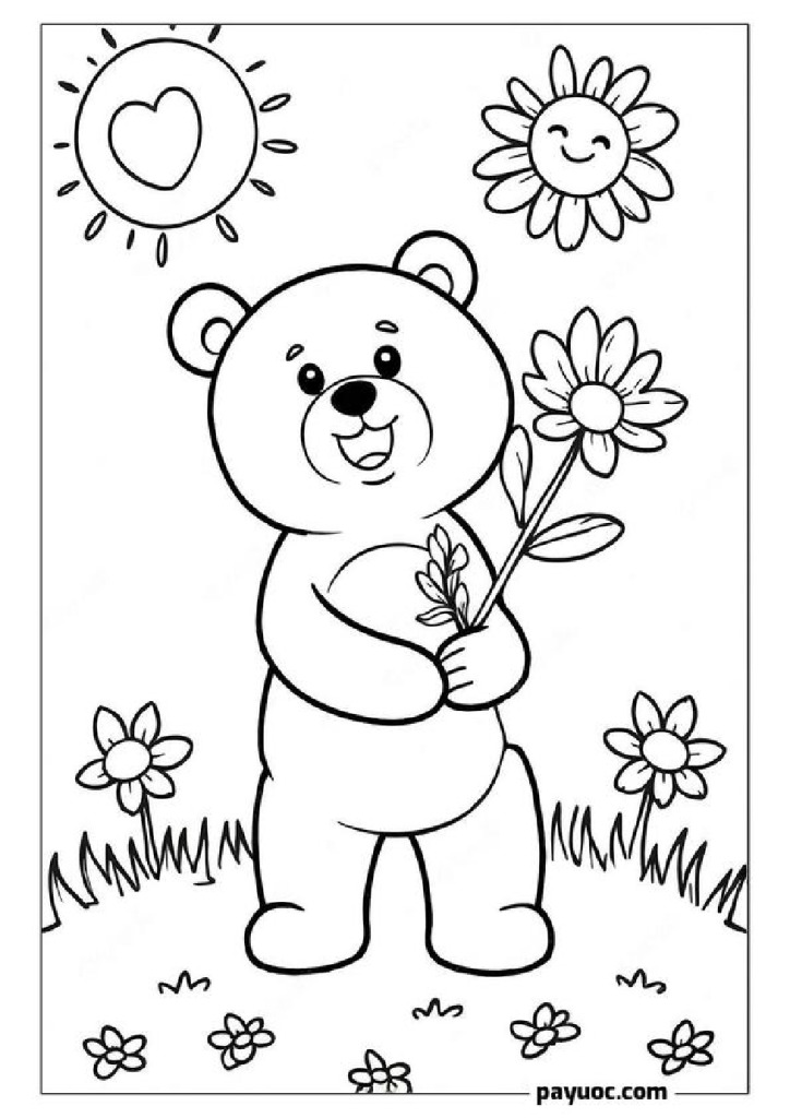 40+ Teddy Bear Coloring Pages for Kids (FREE PDFs)