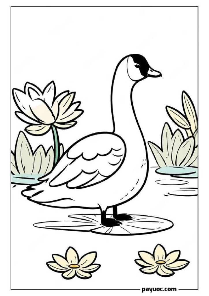 30+ Goose Coloring Pages for Kids (FREE PDFs)
