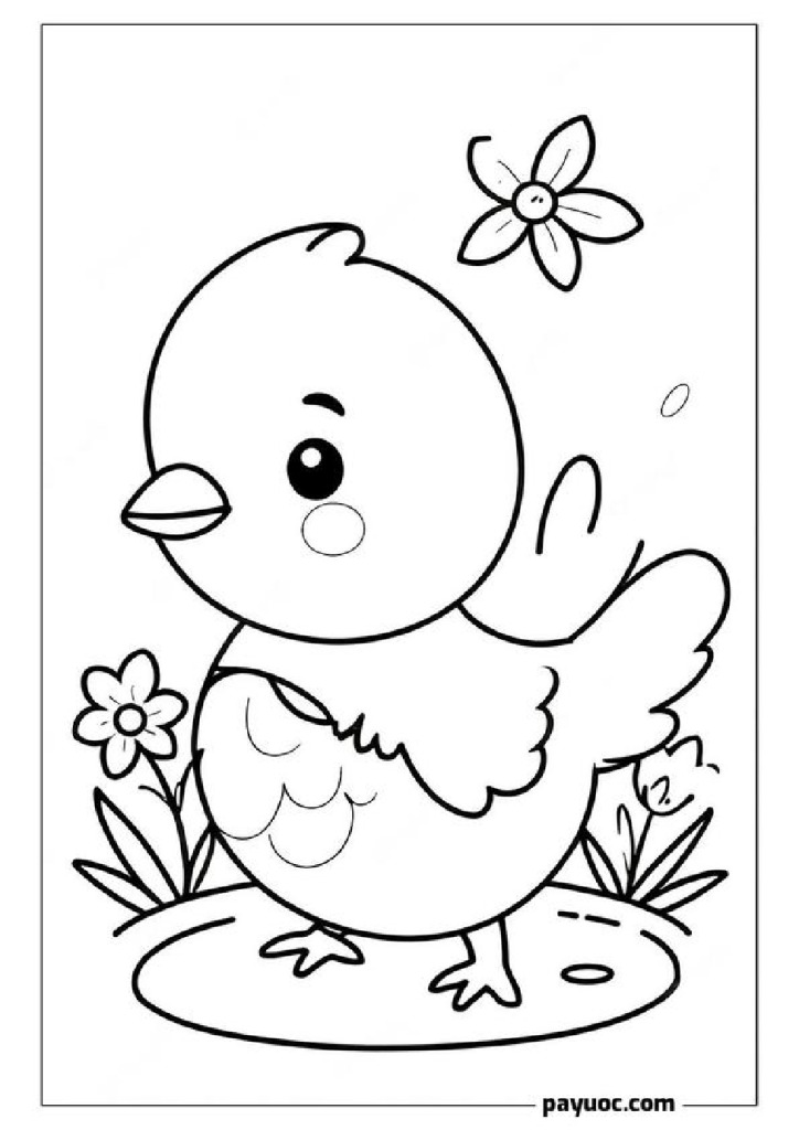 40+ Chick Coloring Sheets for Kids (FREE PDFs)