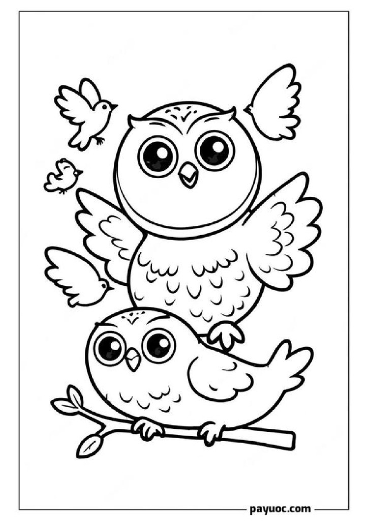 45+ Owl Coloring Pages for Kids (FREE PDFs)