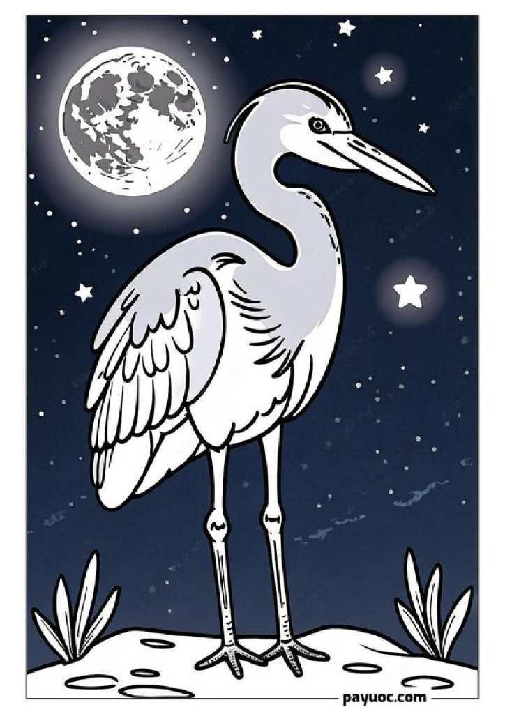 40+ Great Blue Heron Coloring Pages (FREE PDFs)
