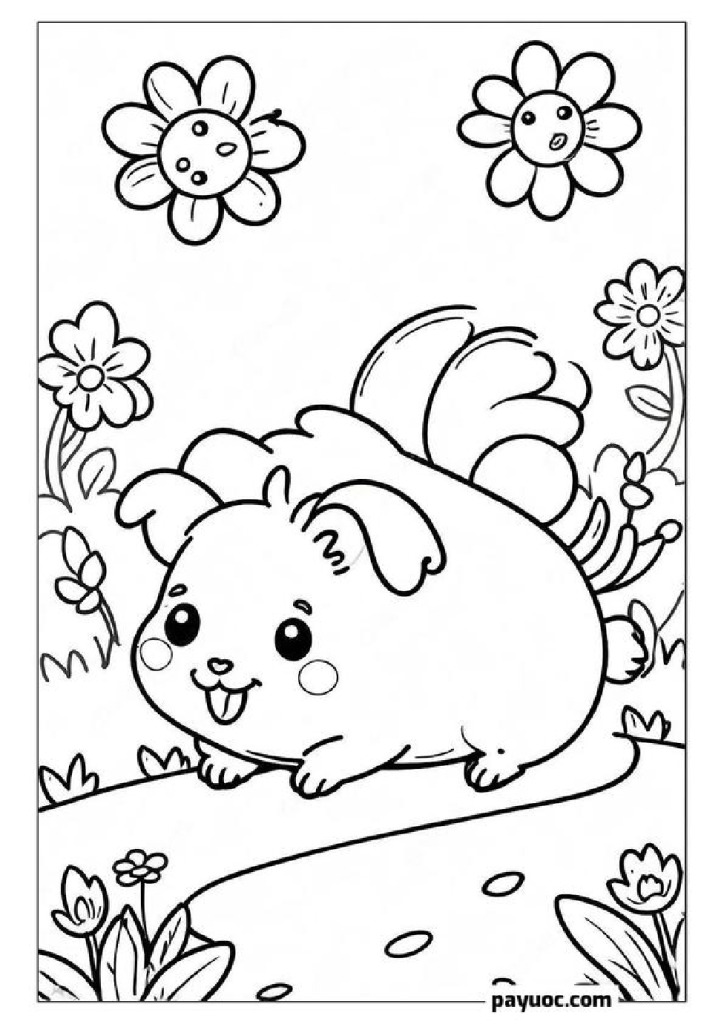 40+ Guinea Pig Coloring Pages (FREE PDFs)