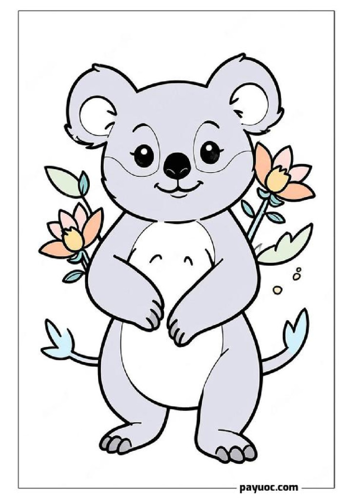 40+ Koala Bear Coloring Pages for Kids (FREE PDFs)