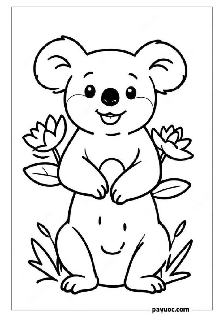 40+ Koala Bear Coloring Pages for Kids (FREE PDFs)