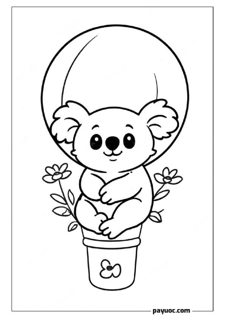 40+ Koala Bear Coloring Pages for Kids (FREE PDFs)
