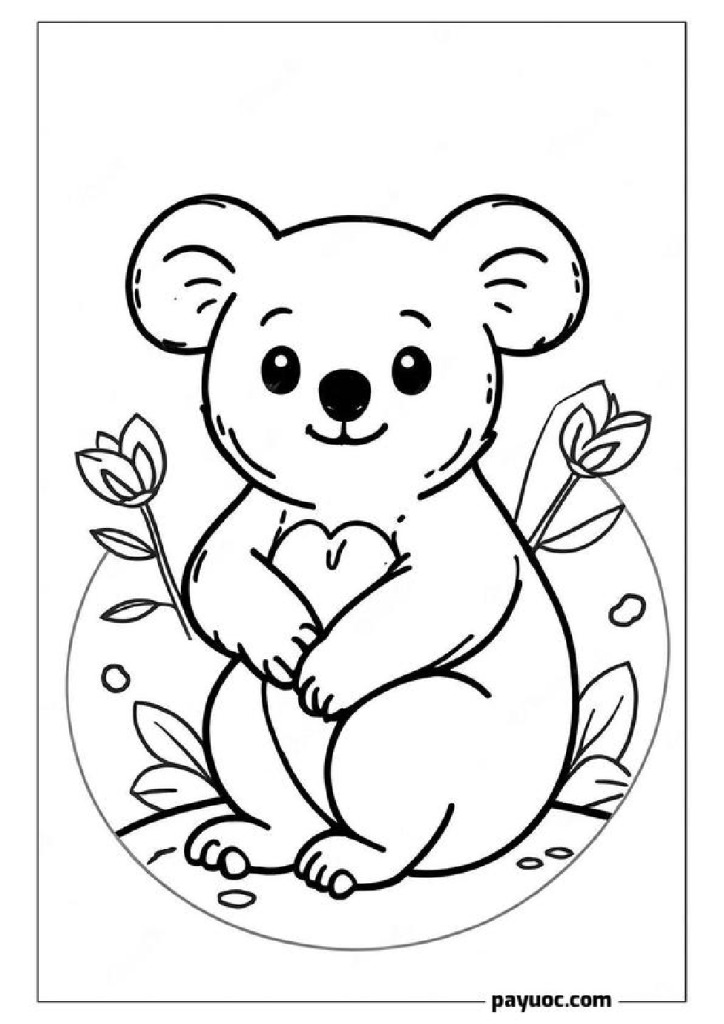 40+ Koala Bear Coloring Pages for Kids (FREE PDFs)