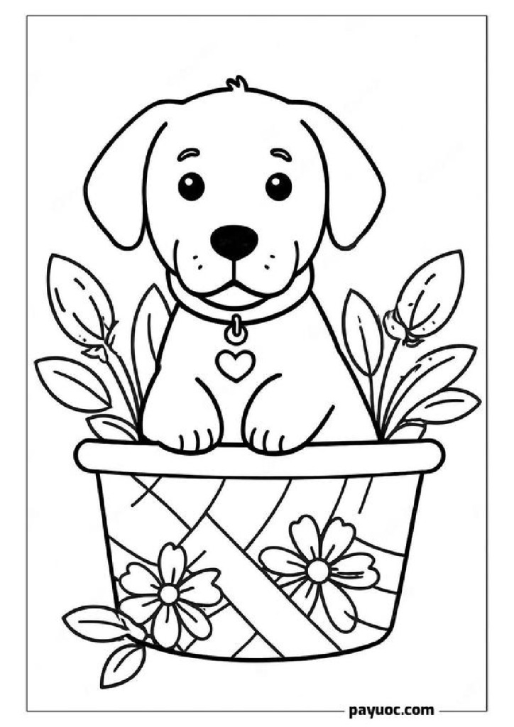 25+ Labrador Coloring Pages for Kids (FREE PDFs)