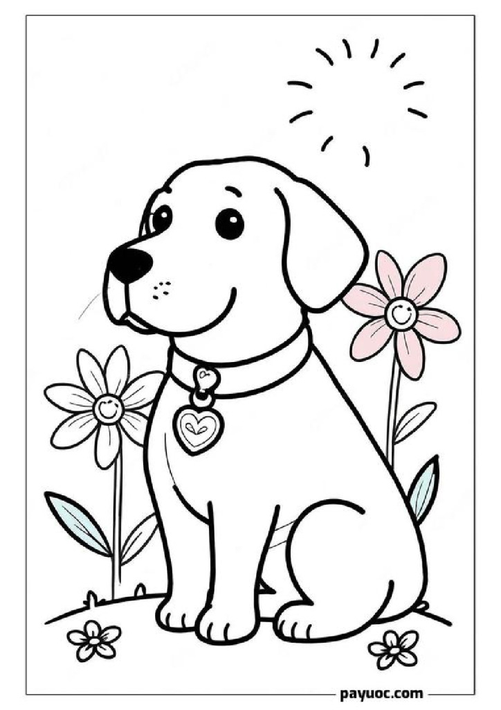 25+ Labrador Coloring Pages for Kids (FREE PDFs)