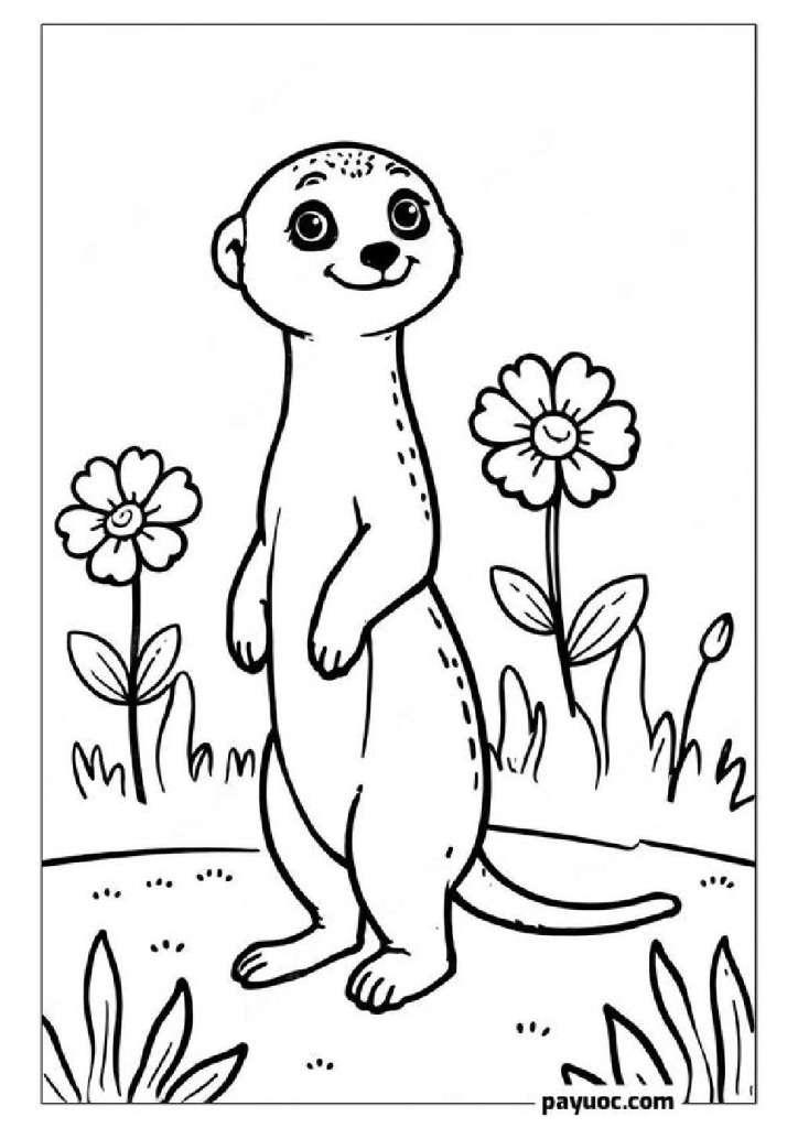 35+ Meerkat Coloring Pages (FREE PDFs)