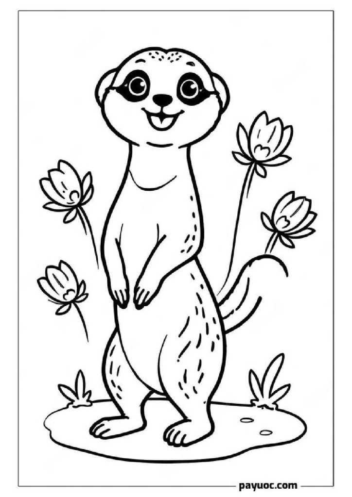 35+ Meerkat Coloring Pages (FREE PDFs)
