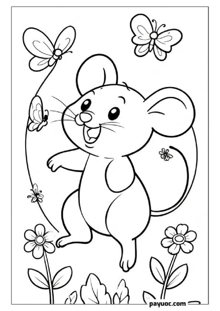 30+ Fun Mouse Coloring Pages for Kids (FREE PDFs)