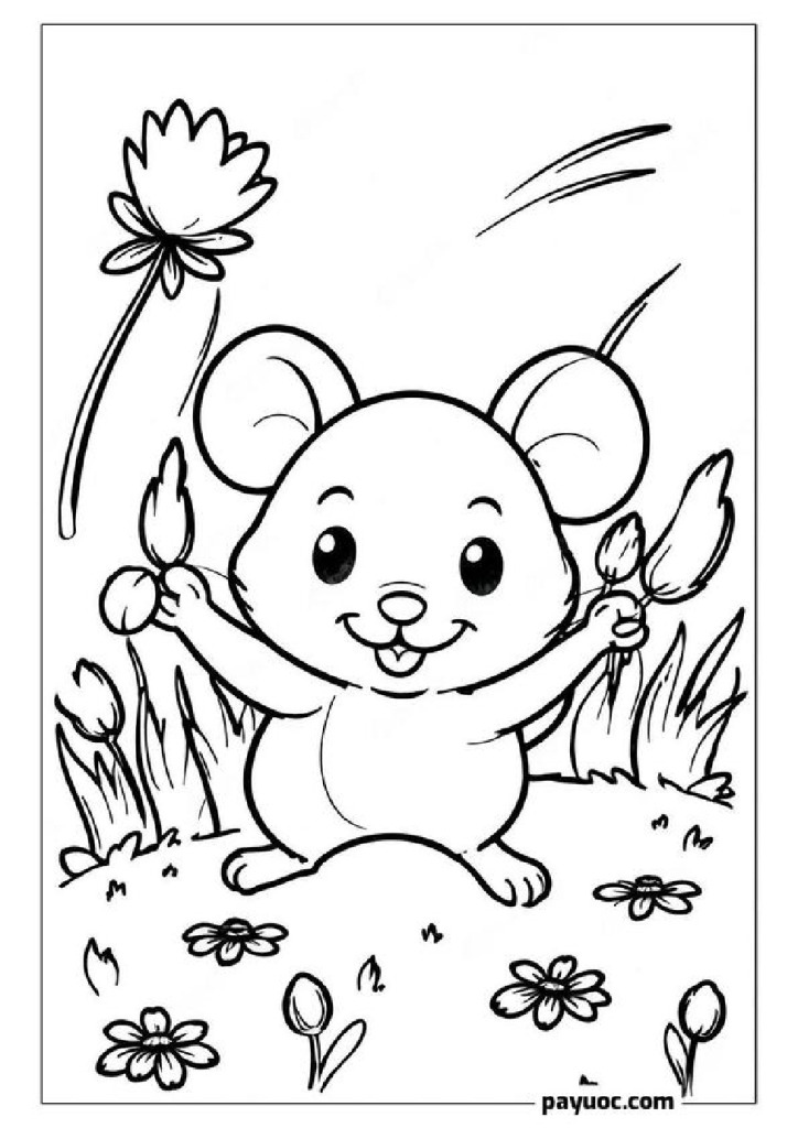 30+ Fun Mouse Coloring Pages for Kids (FREE PDFs)