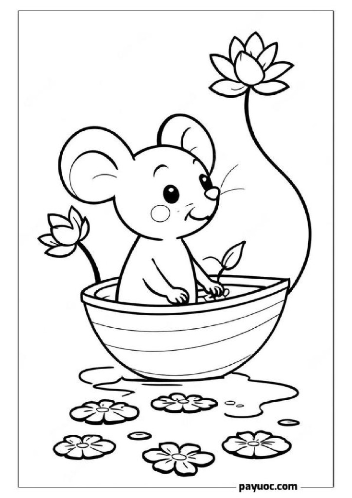 30+ Fun Mouse Coloring Pages for Kids (FREE PDFs)