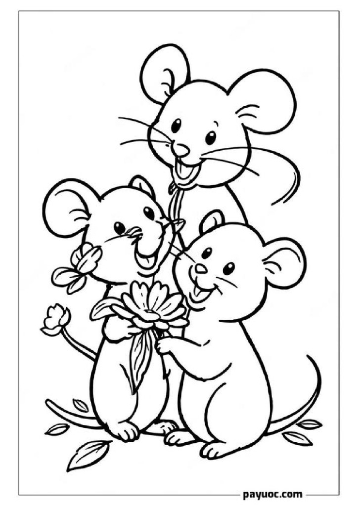 30+ Fun Mouse Coloring Pages for Kids (FREE PDFs)