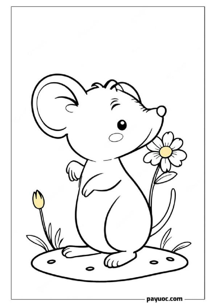 30+ Fun Mouse Coloring Pages for Kids (FREE PDFs)