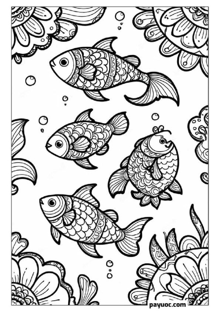 40+ Fish in Ocean Mandala Coloring Sheets (FREE PDFs)