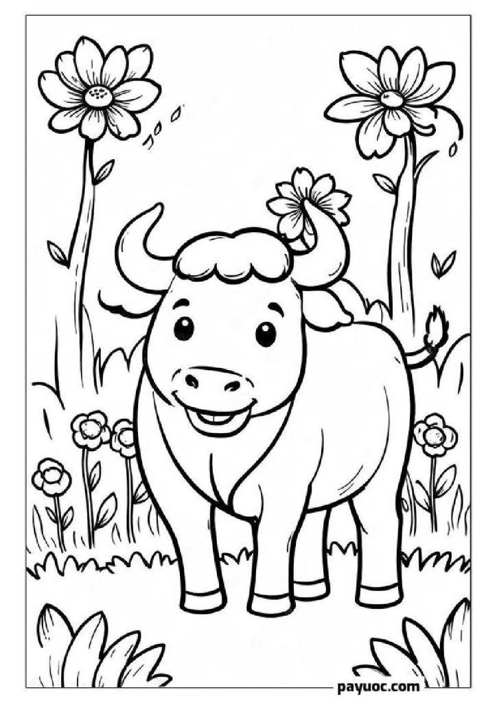 45+ Ox Coloring Pages for Kids (FREE PDFs)