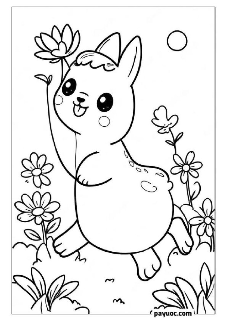 30+ Fun Pacas Coloring Pages (FREE PDFs)