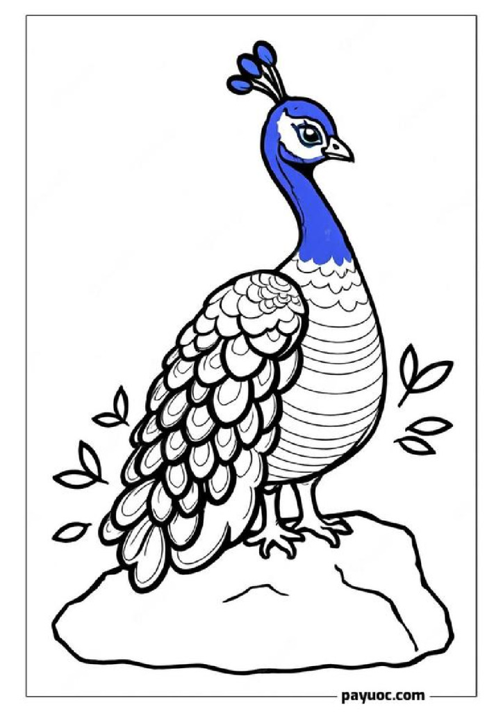40+ Peacock Coloring Pages for Kids (FREE PDFs)