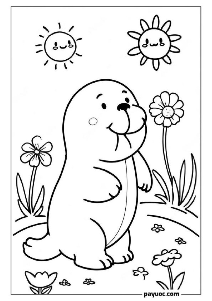 35+ Fun Walrus Coloring Pages (FREE PDFs)