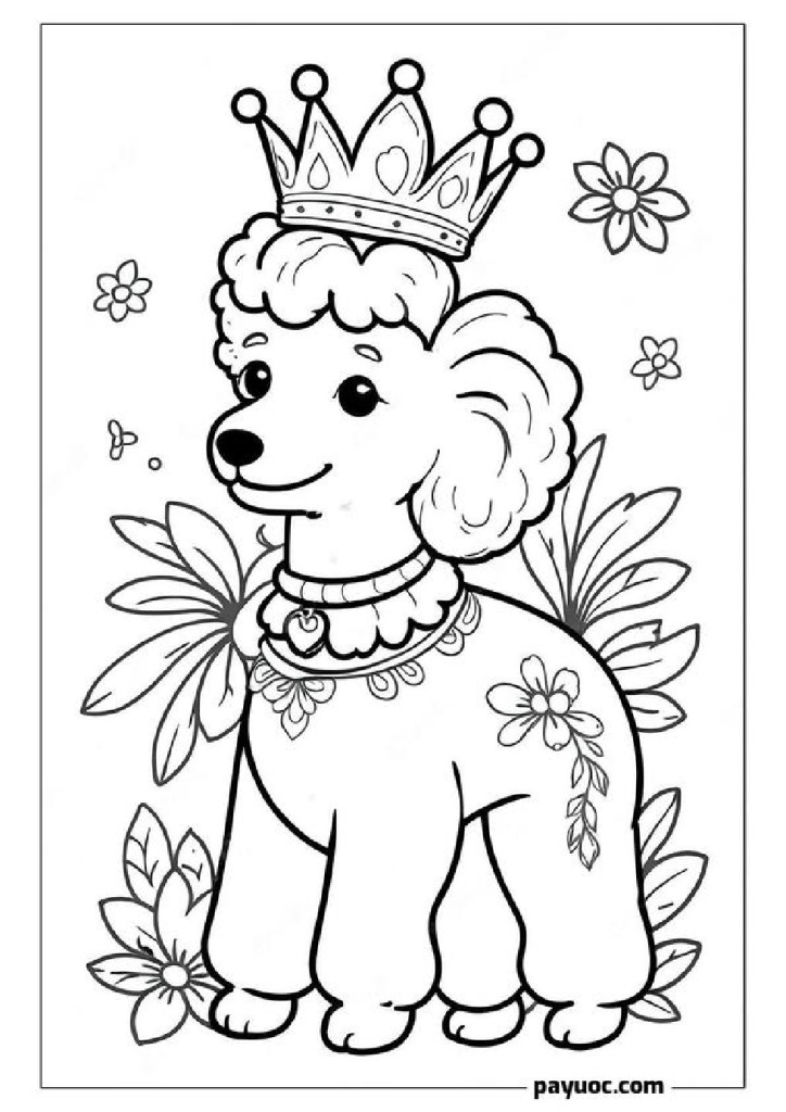 35+ Poodle Coloring Sheets for Creative Kids (FREE PDFs)