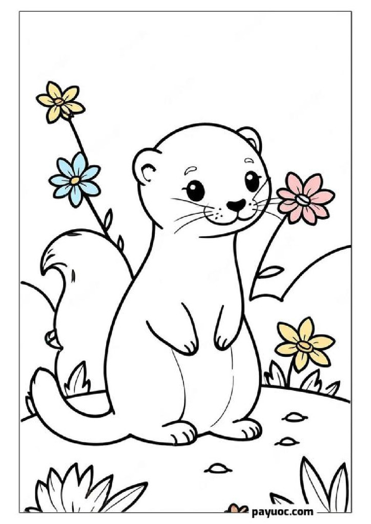 20+ Stoat Coloring Pages and Sheets (FREE PDFs)