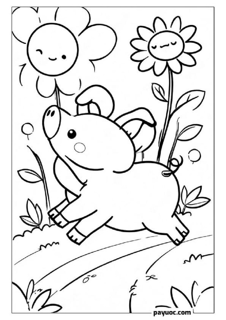 30+ Piggy Coloring Pages for Kids (FREE PDFs)