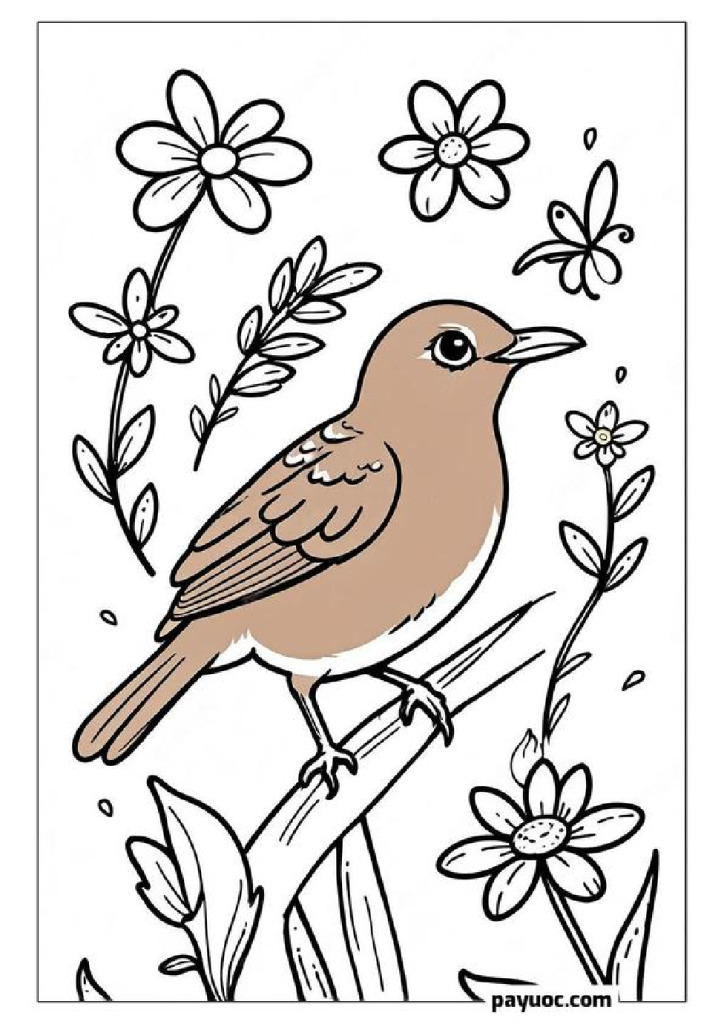 30+ Brown Thrasher Coloring Pages (FREE PDFs)