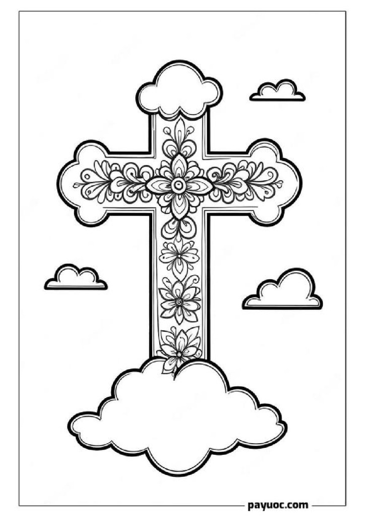 25+ Cross with Mandalas Coloring Pages (FREE PDFs)